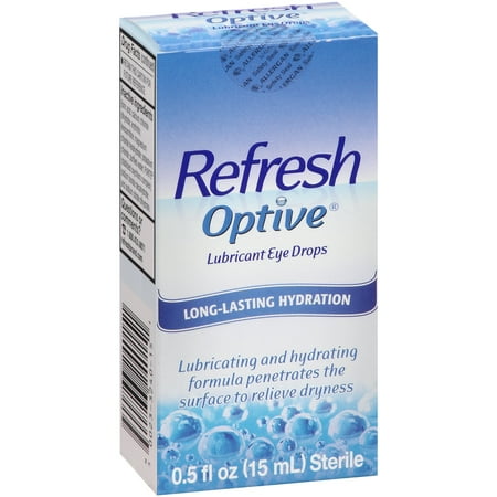 Refresh Optive® Lubricant Eye Drops 0.5 fl. oz. Box - Walmart.com