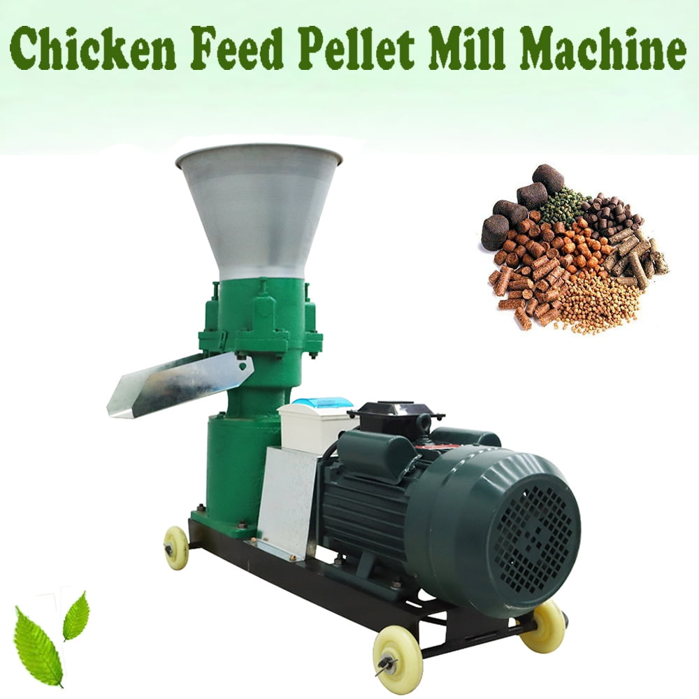 INTBUYING Farm Animal Feed Pellet Mill Machine 2MM Feed Granulator 4 ...