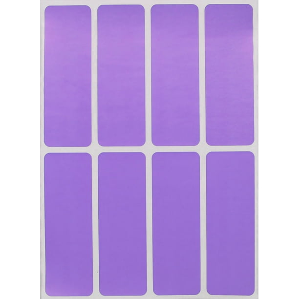 Royal Green Color Coding Stickers (75mm x 25mm) Pastel Purple Blank ...