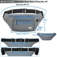Entchin Water-Resistant Anti-Theft Women's Fanny Pack, Polyester, Gray ...