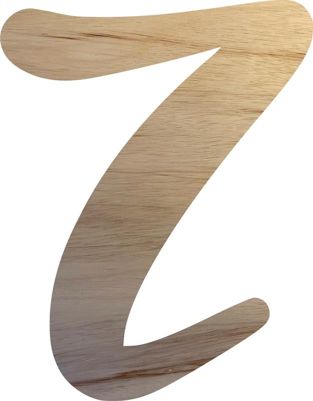 Real Wooden Letters, Unpainted 22'' Craft Letter Z, Do It Yourself ...