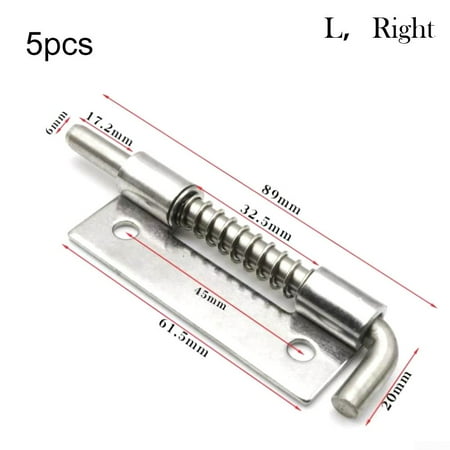 Spring Loaded Latch Pin Latch Latches Security Stainless Steel Install ...