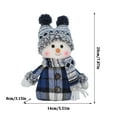 1 PCS Christmas Handmade Gift Cute Snowman Animated Plush Knit Doll ...