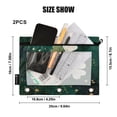 2 Pieces Pencil Bag Binder Pouches 3-Ring Page Turning Folder Pencil ...