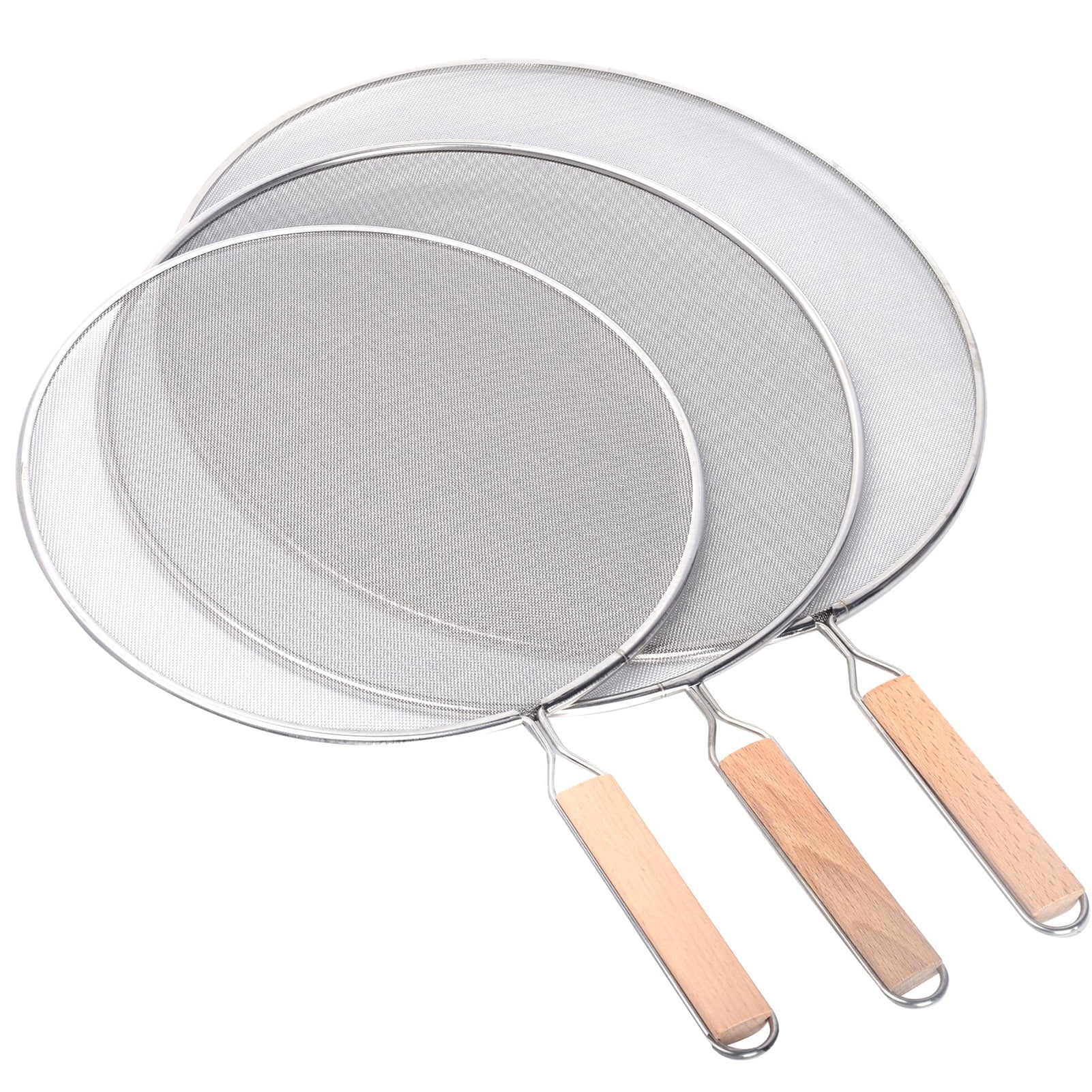 Set of 3 Fine Mesh Oil Splash Guards - Heat Resistant - Splash Proof ...
