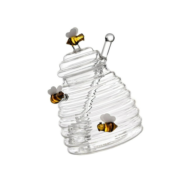 Honey Pot Jar Honey Storage Honey Jar glass Container Kitchen Gadgets ...