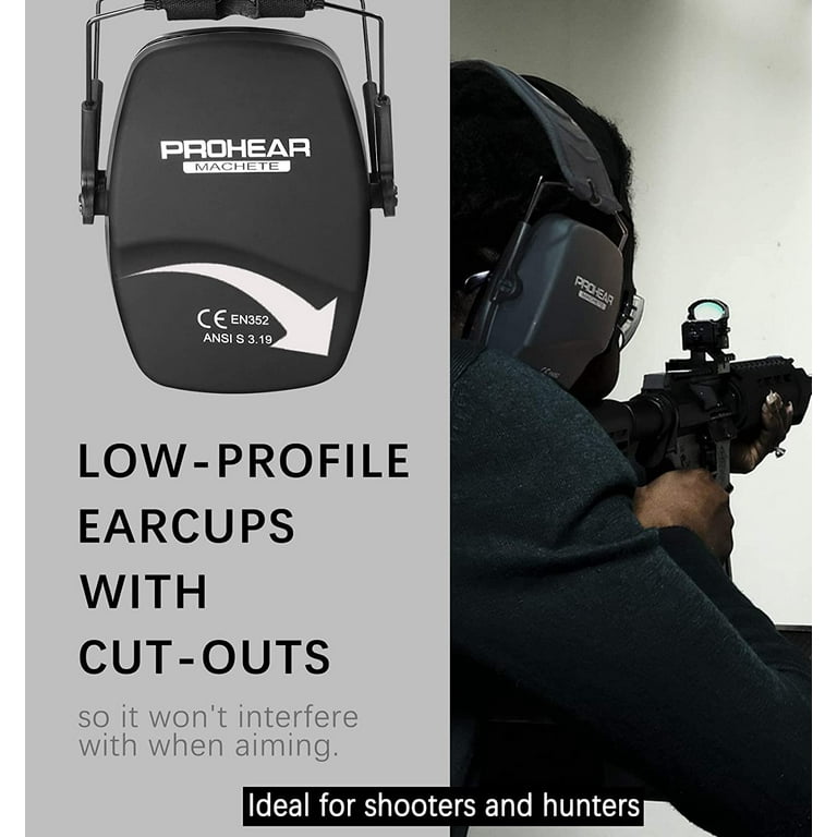 Walkers Ear Protection Shield Pro Electronic Shooting Safety With Sound ...