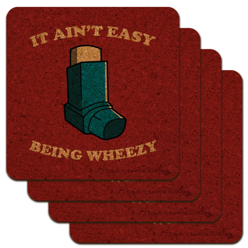 It Ain't Easy Being Wheezy Asthma Inhaler Funny Humor Low Profile ...