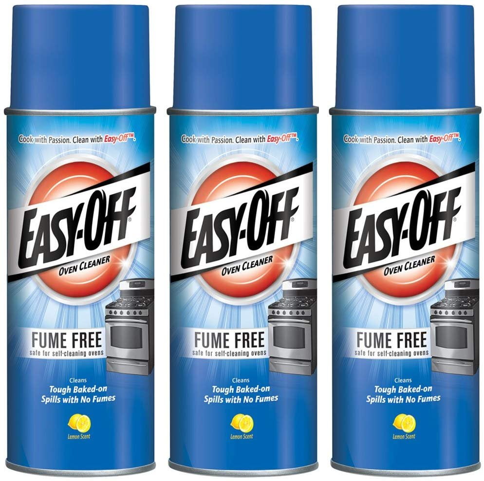 Easy-Off Fume Free Oven Cleaner, Lemon 14.5 oz Can Pack of 3 - Walmart.com