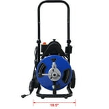 Drain Cleaner Machine, 50FT Long 1/2" (4) Electric Drain Auger, Sewer ...