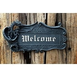 Dragon Welcome Sign Home Decor Wall Plaque - Walmart.com