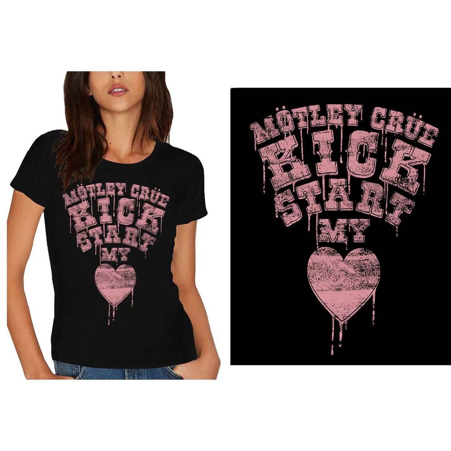 Click here for Motley Crue Womens Kick Start My Heart T-Shirt S prices