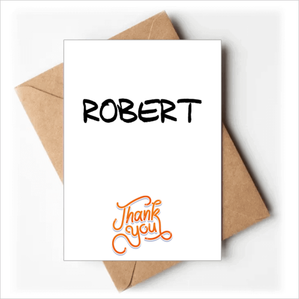 Special letra nombre inglés Robert Nota en blanco del sobre de la ...