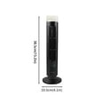 FHBVT Mini LED Bladeless Tower Fan USB Powered 2 Speed Settings Low ...
