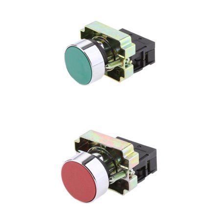 2x Green Self Flush Pushbutton Switch Flat 22mm Mounting XB2-BA31 | Walmart Canada