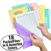 Ultimate Office PocketFile™ Clear Poly Document Folder Project Pockets ...