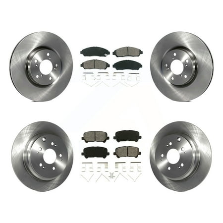 Transit Auto - Front Rear Disc Brake Rotors And Semi-Metallic Pads Kit ...