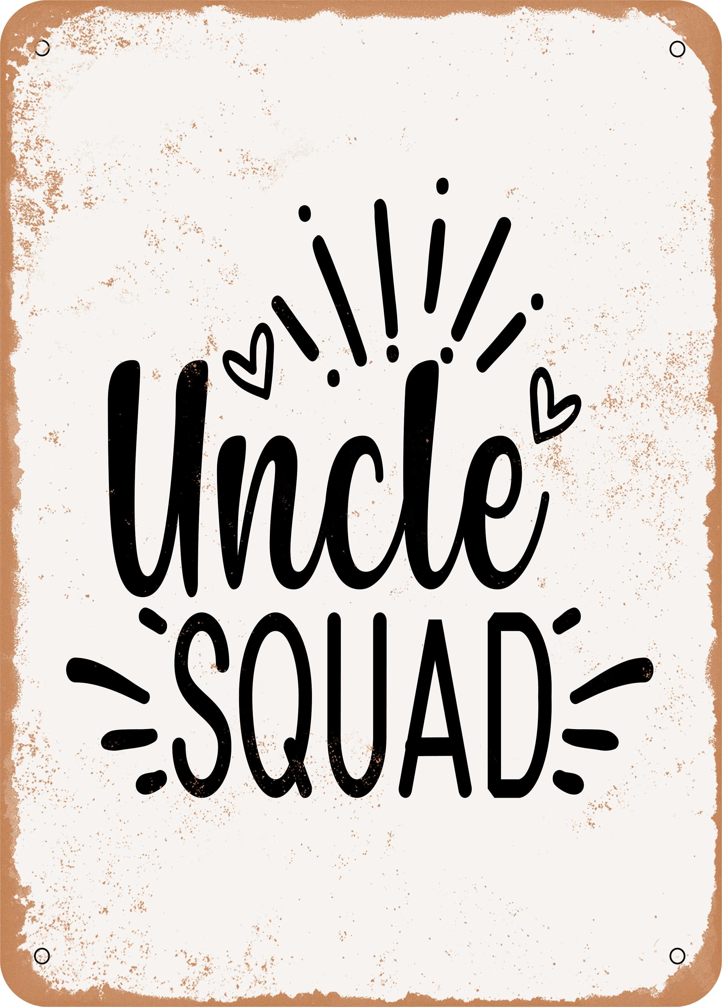 7 x 10 METAL SIGN - Uncle Squad - Vintage Rusty Look - Walmart.com