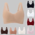 COMVALUE Women's Wirefree V Neck Seamless Full Coverage No Wire Support ...