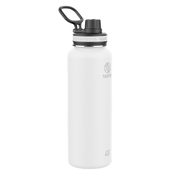 Takeya Originals 40 oz White and Black Double Wall Vacuum Insulated ...