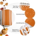 Bathroom Shower Curtain White Stripe on Orange Fall Thanksgiving ...