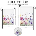 Blue Purple Yellow Floral Garden Flag 28x40 Inch Bee Wildflower Double ...