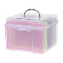 Walmart Greeting Card Storage Container Holder with Dividers, Clear ...