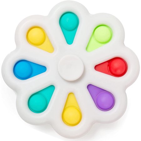 White pop it,Fidget Spinners,Double The Fun and Relieve Stress for Kids ...