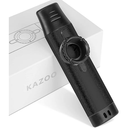 Kazoos With 5 Extra Membranes, Metal Kazoo With Adjustable Tone(black ...