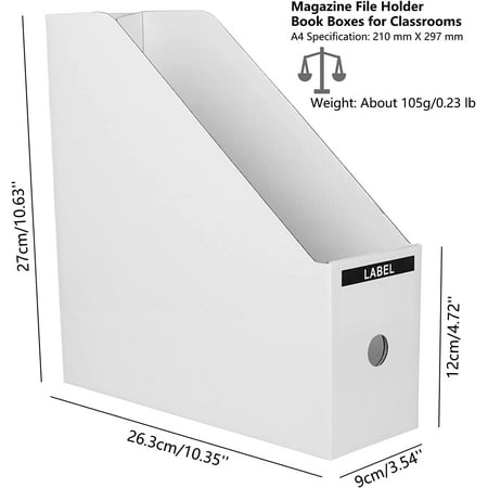 Magazine Holder Organizer Office File Holder Cardboard File Folders ...