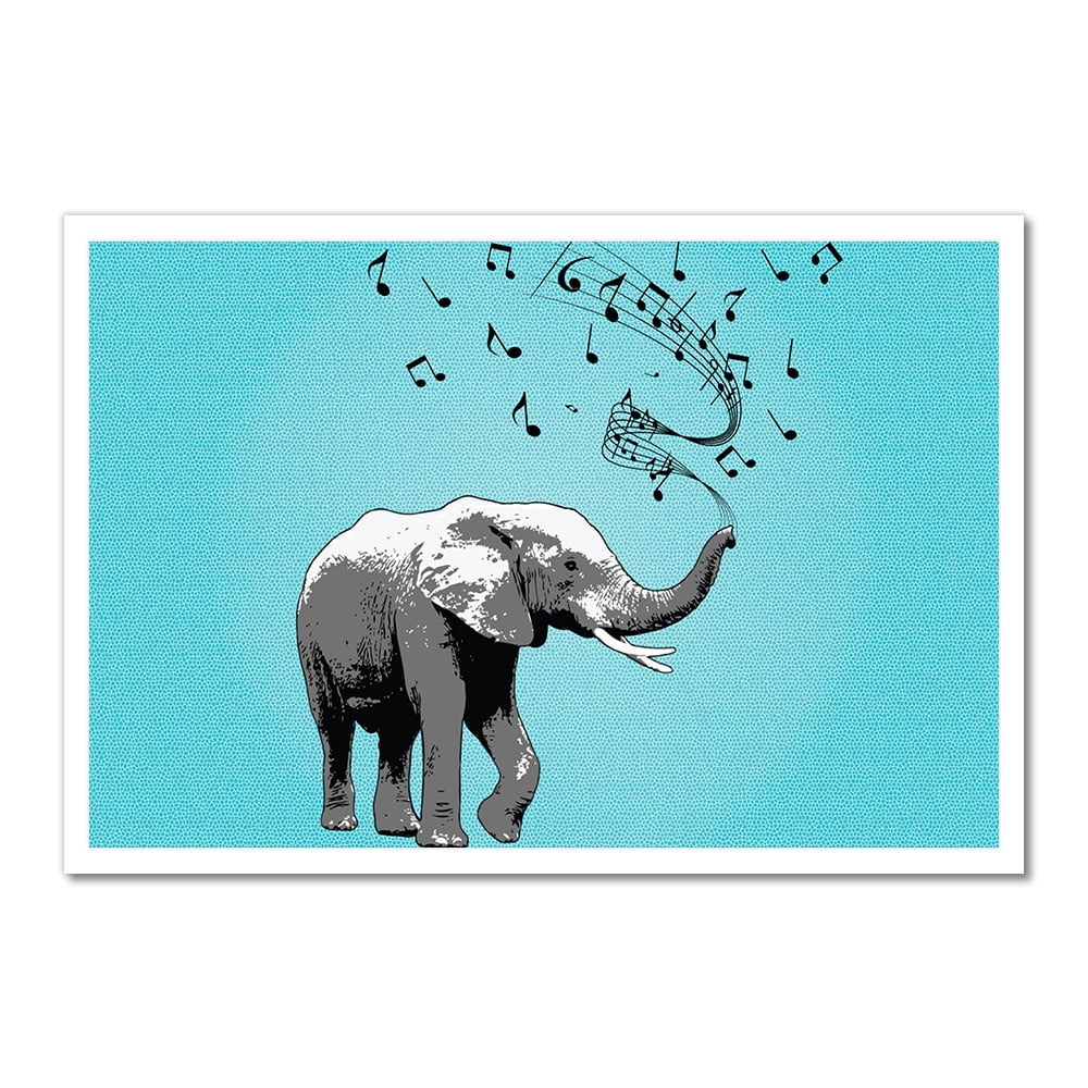 Musical Elephant Artwork | Choose from: Canvas (Ready to Hang) Canvas ...