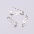 Pack Of 50 Safety Brooch Pins Alloy Metal Pins Secure Back Clasp with ...