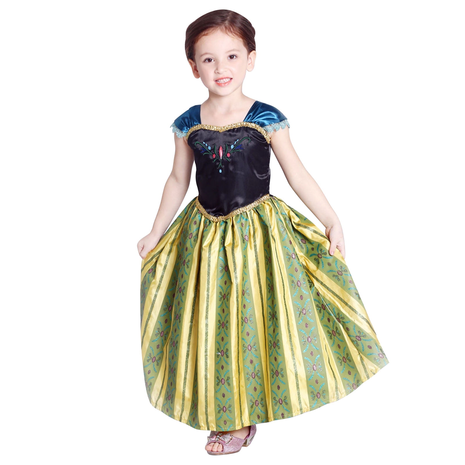 Click here for Hawee Pincess Anna Costume Dress Gown Deluxe Green... prices