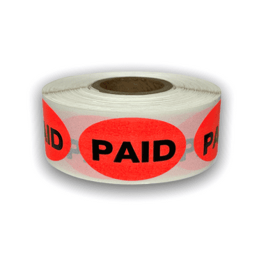 LabelMaster Shipping and Handling Self-Adhesive Label, 5 x 3 1/2, RED ...