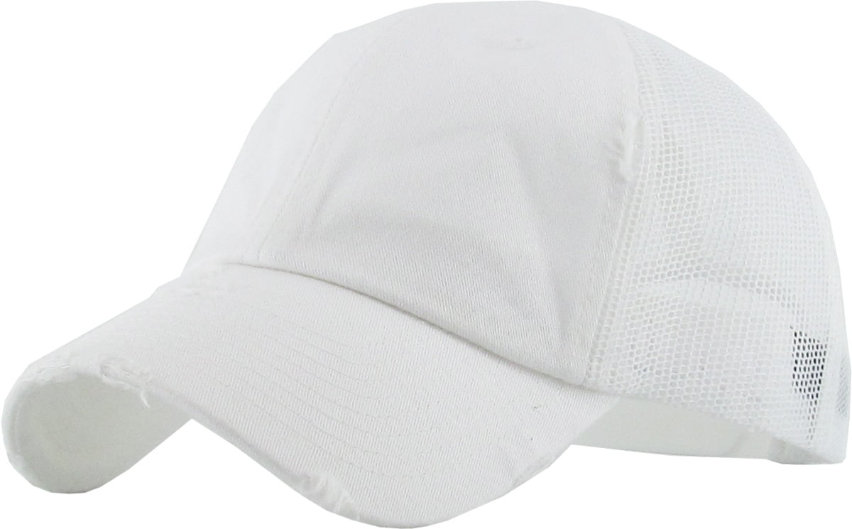 Mesh Vintage White Baseball Cap - Walmart.com