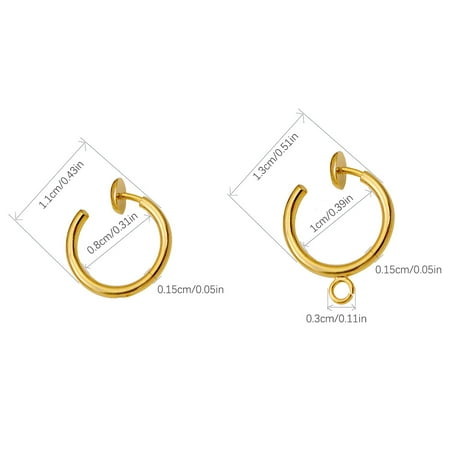 10 Pairs Ear Wire Converter with Loop Adjustable Multiple Clip-on ...