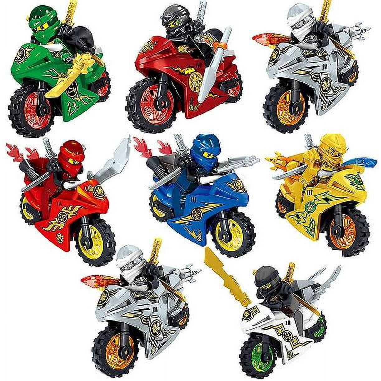 8Pcs Ninja Figures Set Kids Toys Shinobi Minifigures Birthday Party ...