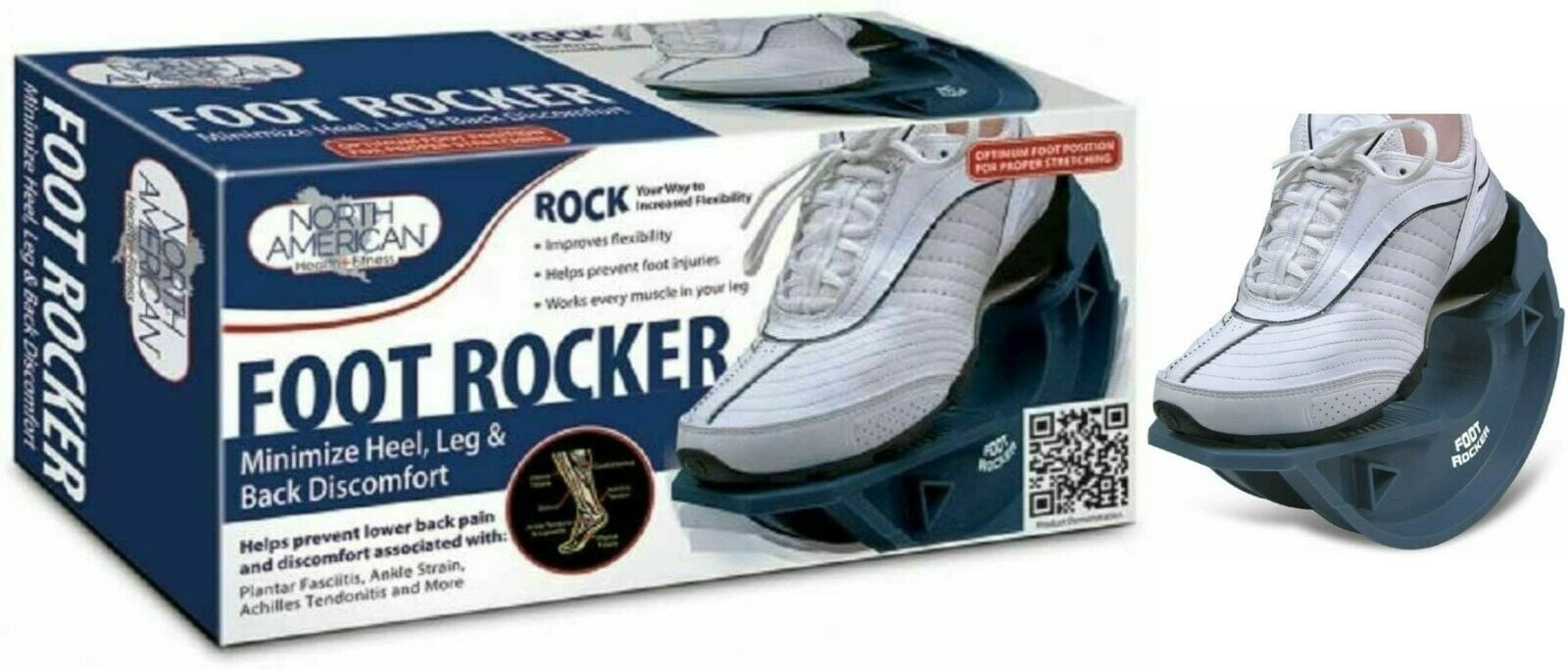 Foot Rocker Blue -Optimal Foot Position for Flexibility - Exerciser ...