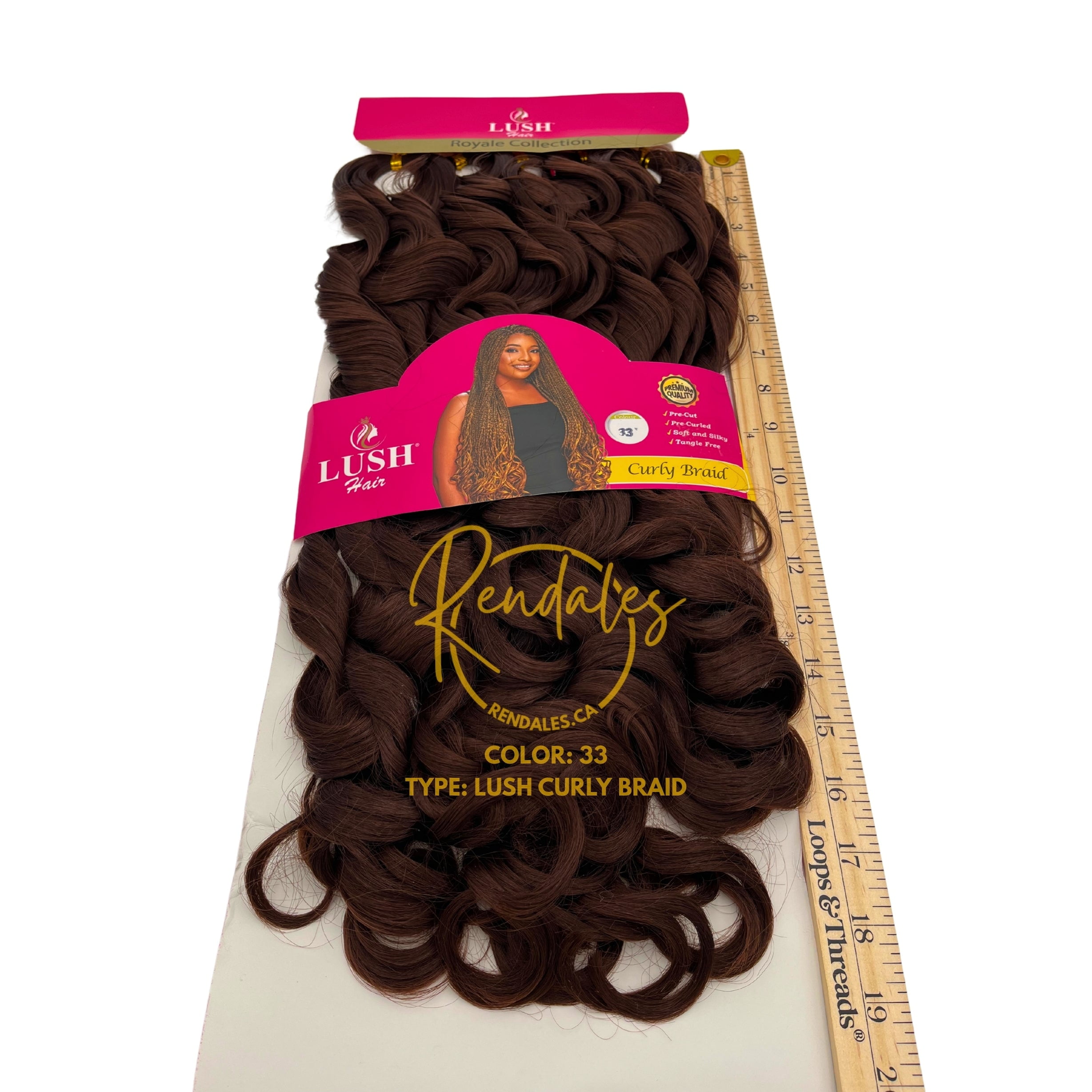 Lush Hair Curly Braid French Curls 66" Braiding Hair 100% Synthetic ...