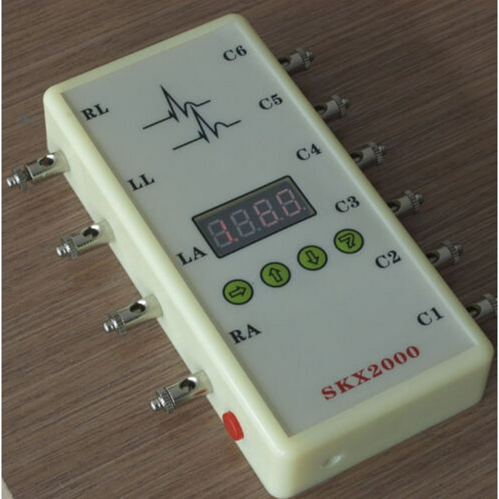 SKX2000 ECG Signal Simulator LED Display ECG Signal Generator 10-200bpm ...