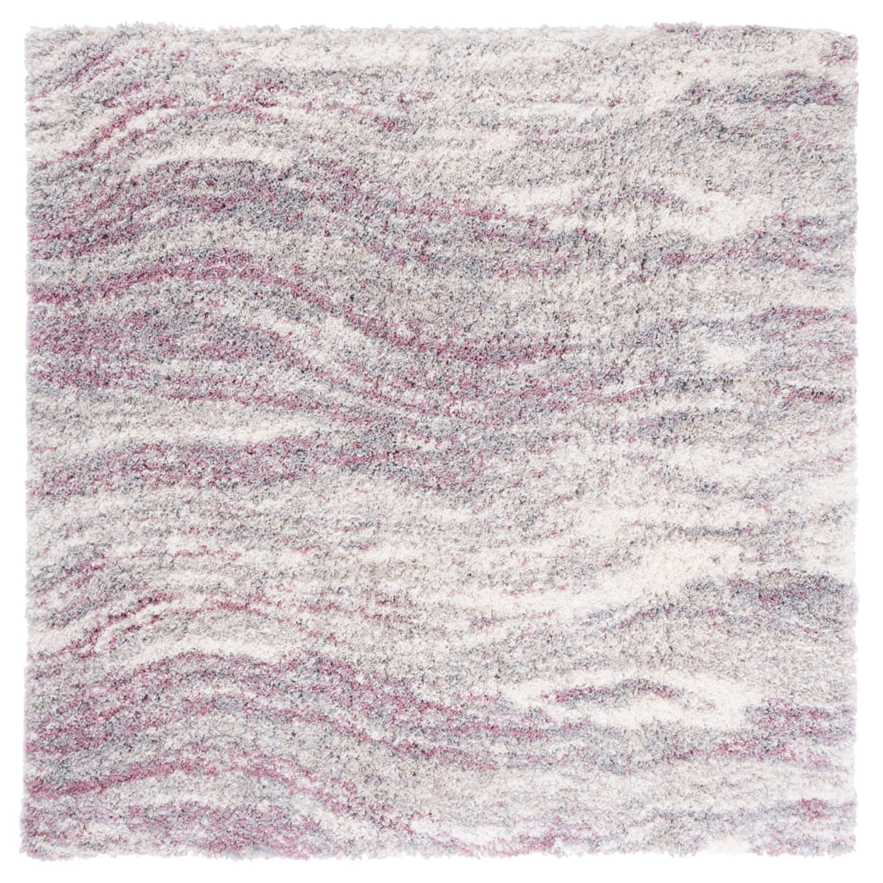 SAFAVIEH Fontana Shag Collection FNT875U Pink / Grey Rug - Walmart.com