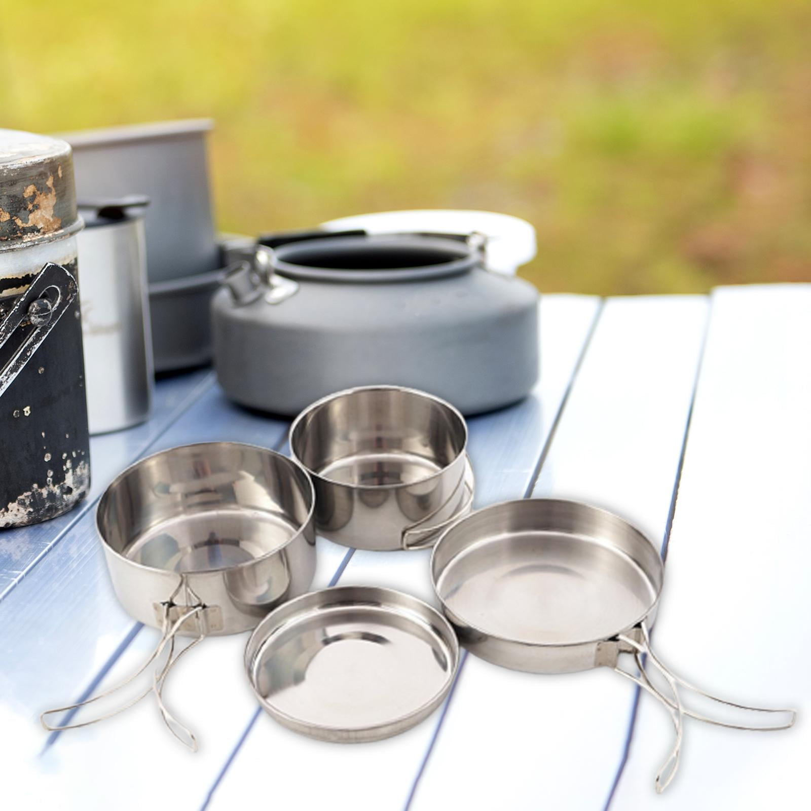 Click here for Dynwaveca Camping Pots And Pans Set  4pcs Camping... prices