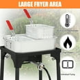 Zintown 18qt Outdoor Propane Fryer, Stainless Steel Turkey Fryer, Fish ...
