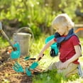 Ucradle Kids Gardening Tool Set with Wheelbarrow Watering Can Gloves ...