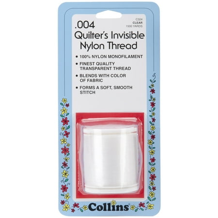 Collins Quilter's Invisible Nylon Thread .004mm 1,500yd-Clear - Walmart.ca
