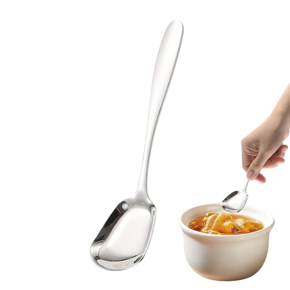 Tohuu Tea Spoons Long Handle Ice Cream Spoons with Square Head ...