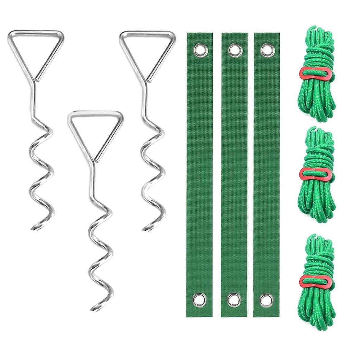 Tree Stakes and Supports for Leaning Trees, 3Pcs 11.8Inch Spiral Tree ...