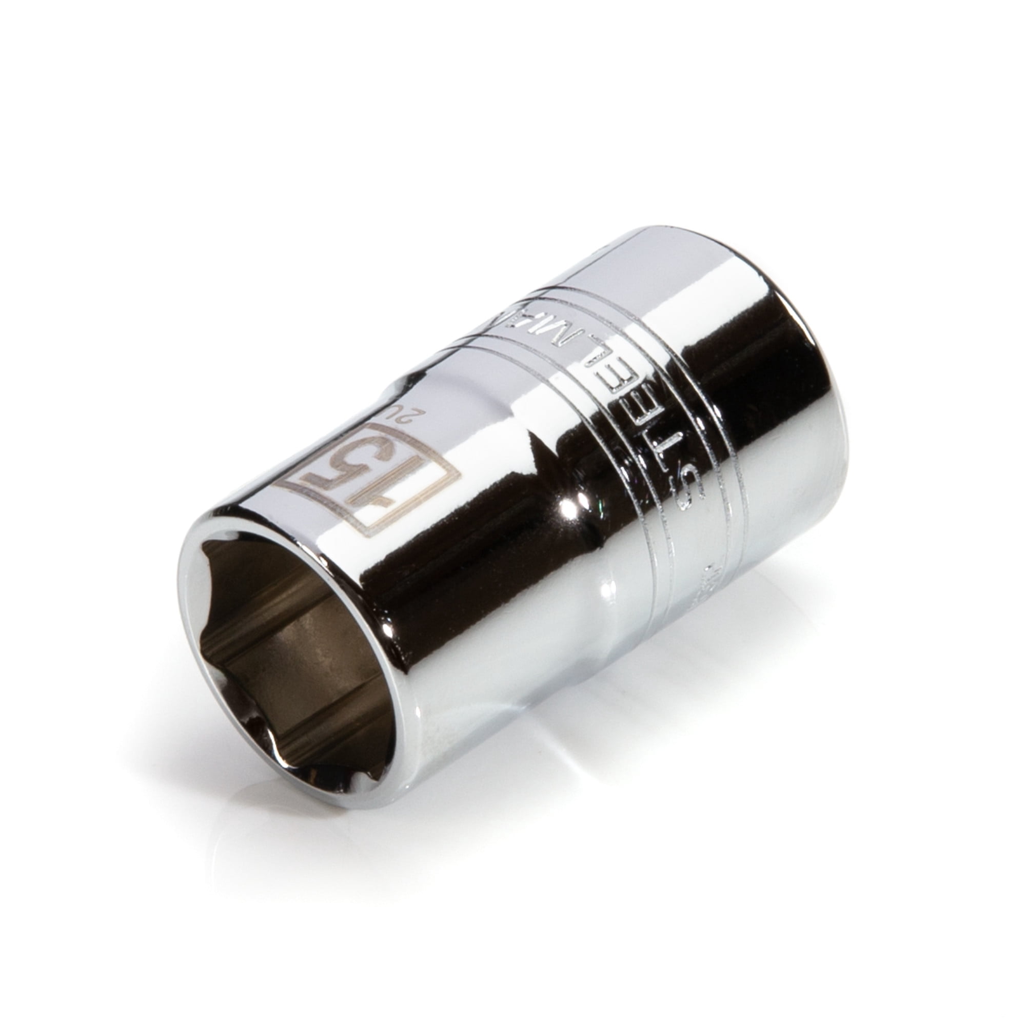 STEELMAN PRO 1/2-Inch Drive x 15mm Shallow 6-Point Metric Socket, 78312 ...