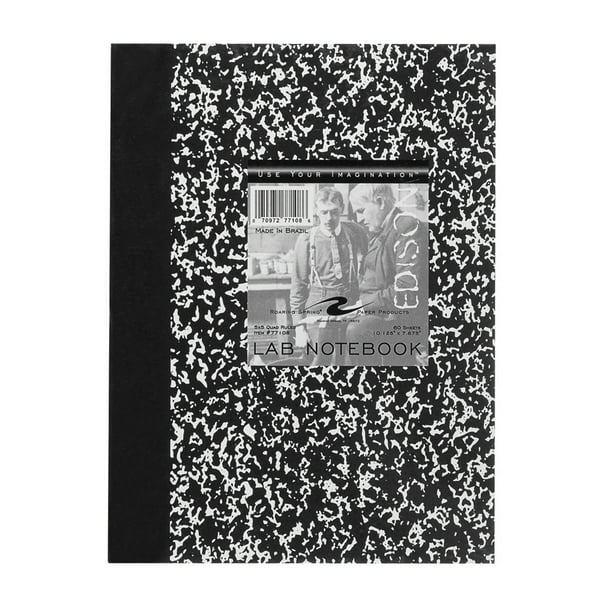 MARBLE LAB BOOK 10"x8" 5x5 GRAPH RULED GREEN COV - Walmart.com