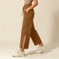 biudgviw Womens Wide Leg Pants Side Split Casual Drawstring Pants ...